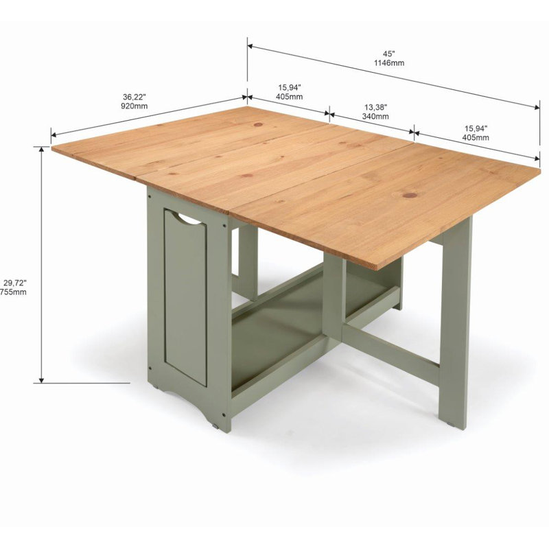 Red Barrel Studio® Portrain 45' W Drop Leaf Folding Dining Red Barrel Studio® Portrain 45' W Drop Leaf Folding Dining